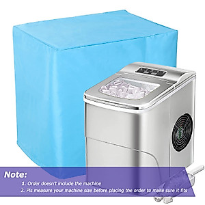PASONIKA Ice Maker Cover, Countertop Appliances Ice Machine Cover, Dust Resistant Protector, Blue