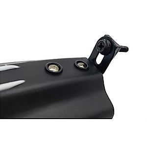 TaktZeit Adjustable Mountain Bicycle Mudguard Front and Rear Bike Fender 2Pcs Bike Mudflap (Black)