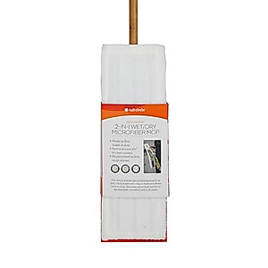 Full Circle Mighty Mop 2-in-1 Wet/Dry Microfiber Head, White