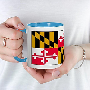CafePress Maryland Blank Flag Mug Ceramic Coffee Mug, Tea Cup 11 oz