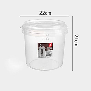 Cereal Rice Storage Container Plastic Sealed Bucket Practical Cereals Rice Storage Box Sealed Containers Kitchen Food Containers with Lid Cereal Container Bin for Home Rice Container