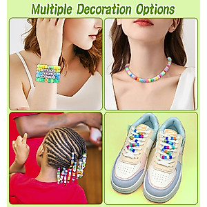 Wutubug 3000Pcs 56 Colors Pony Beads for Bracelet Making Kit, Rainbow Kandi Beads Friendship Bracelet Kit with 910pcs A-Z Letter Beads, DIY Jewelry Making Beads Craft for Adults