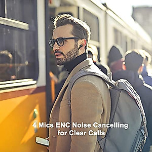 Innens Wireless Earbuds Bluetooth Headphones Touch Control with Wireless Charging Case IPX5 Waterproof 5.2 Stereo Earphones in-Ear Built-in Mic Headset for Sport Gaming Work,Gifts for Men Women