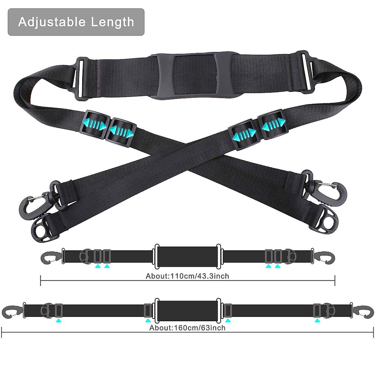 TOMALL Adjustable Carrying Belt Strap Hand Carrying Handle Shoulder Strap Belt for Xiaomi Mijia M365 Electric Scooter Kids Bikes Foldable Bicycle