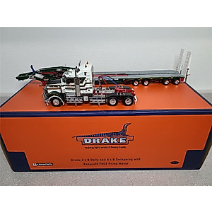 Drake for Kenworth T909 Prime Mover with 4x8 Swingwing Trailer - Membreys Limited Edition 1/50 DIECAST Truck Pre-Built Model