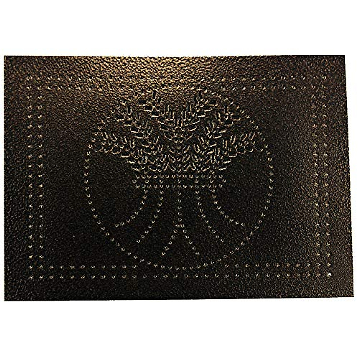 Antique Bronze Wheat Pattern Pie Safe Tin Panel | 10" high x 14" wide | Punched Tin Panel for Horizontal Use | Pie Safe, Cabinet, Bread Boxes, Kitchen Furniture | T11-STL-HW-DCOP (4)