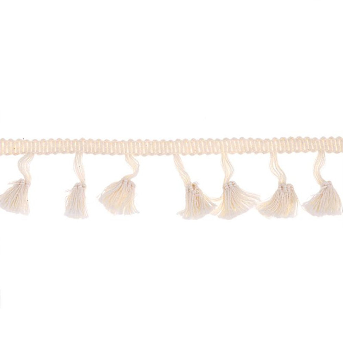 DyAi Tassel Fringe Trim, 21Yards White/Black/Beige Cotton Lace, Tassels Fringe Lace Trim Ribbon for Women Dress, Cloth, Bags, Curtain, Home Decor and Other DIY Craft Supply