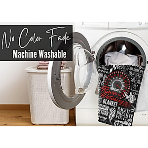 InnoBeta Car Racing Gifts, Cool Speed Racing Car Throw Blanket for Kids Boys 50"x65", Perfect for Sofa Bed Couch, Car Racing Quotes