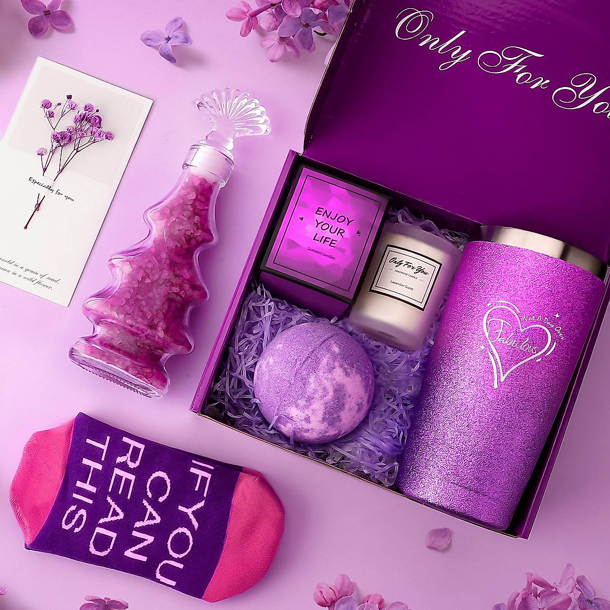 Birthday Gifts for Women, Relaxing Spa Gift Basket Set, Gifts for Her, Mom, Wife, Girlfriend ,Gifts for Women Who Have Everything, Gifts for Mom Wife From Daughter