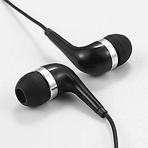 Hongzan 100 Pack Classroom Earbuds Bulk for School Kids Children, Wholesale Durable Earphones Class Set Headphones for Students (Black)