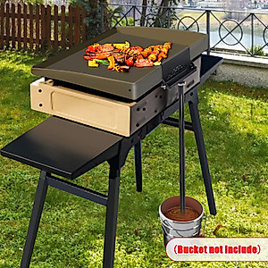 Upgrade Blackstone Grease Catcher - Rear Drainage Funnel for Blackstone Griddle - 17", 22", 28", 36" Sizes