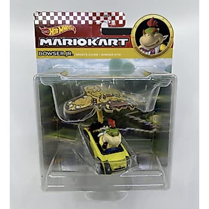 Hot Wheels Mariokart Bowser Jr. Sports Coupe + Bowser Kite