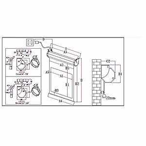 Elite Screens VMAX2, 120-inch 16:9, Wall Ceiling Electric Motorized Drop Down HD Projection Projector Screen, VMAX120XWH2