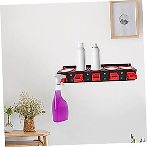 OKUMEYR Spray Bottle Wall Rack Bottle Holder Rack Spray Bottle Mount Bottle Organizer Rack for Spray Bottle Car Detailing Storage Paint Bottle Rack Spray Can Holder Can Rack Iron