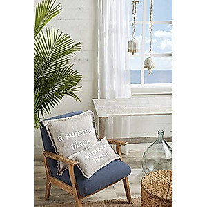 Mud Pie House Pillow, A Summer Place, 22" x 22"