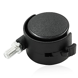 Moicstiy 4 Pack 1.5 Inch Caster Wheel Replacement, M8 Office Chair Caster Wheel, Universal Standard Size Furniture Wheel with Locking Braking Threaded Screw for Computer Gaming Chair Sofa