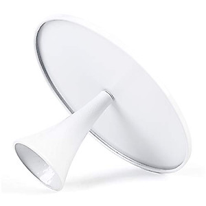 Hotity Set of 2 Round Cake Stands Modern Design Dessert Display Cake Stand Cupcake Stands for Party Celebration Baby Shower, White