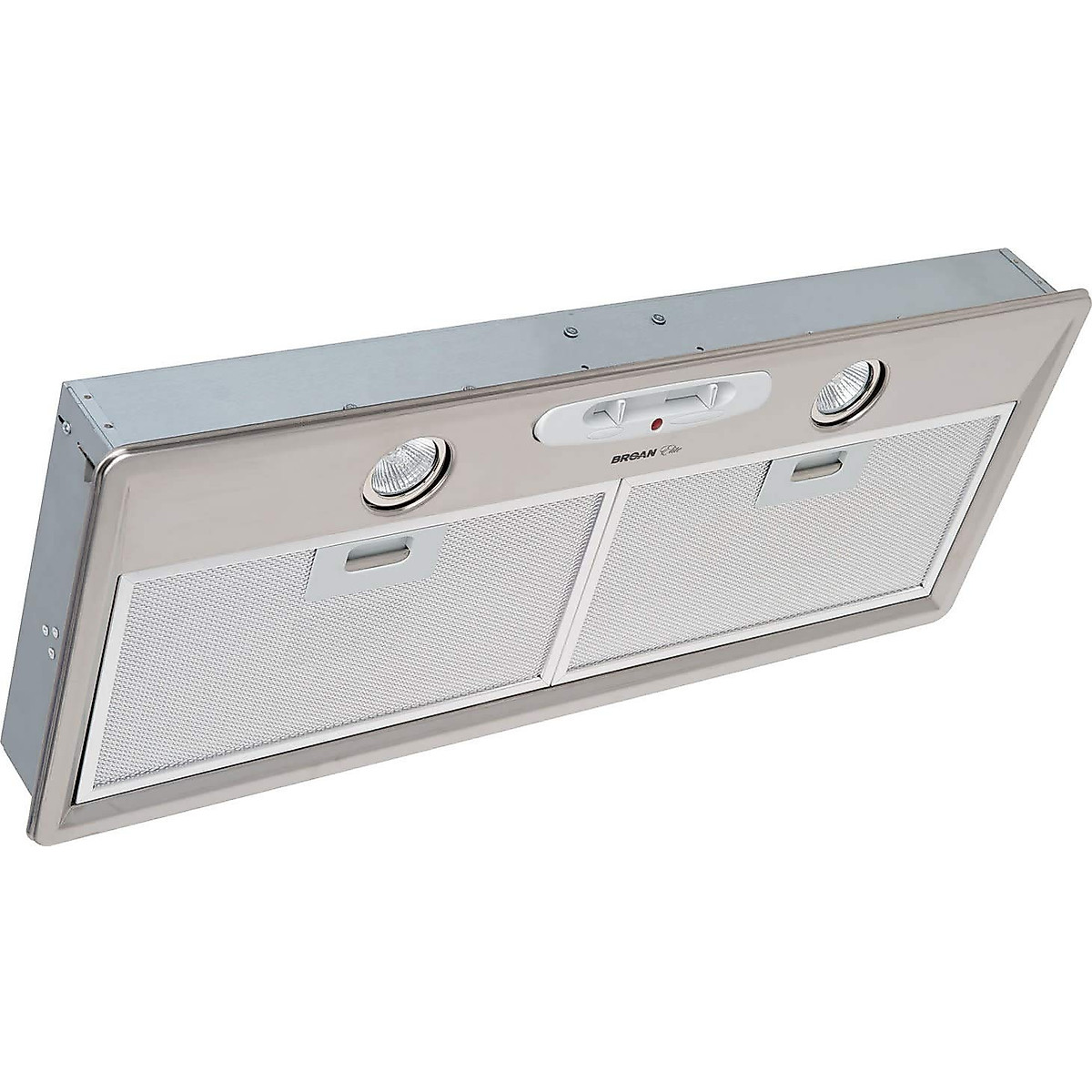 Broan-NuTone Elite 27.6-inch Custom Power Pack Range Hood Insert for External Blower with 2-Speed Exhaust Fan and Light, Stainless Steel