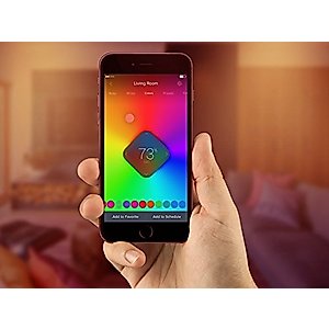 ilumi Bluetooth Smart LED A19 Light Bulb, 2nd Generation - Smartphone Controlled Dimmable Multicolored Color Changing Light - Works with iPhone, iPad, Android Phone and Tablet