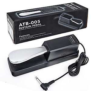 Sustain Pedal Piano Style for Yamaha PSR-E253 / PSRE253 / PSR-S670 / PSRS670 / PSR-S770 / PSRS770 / P-45 / P45 Keyboard Footswitch, Damper Pedal