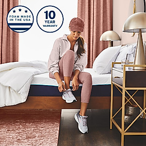 Sleep Innovations Shiloh Hybrid 12 Inch Cooling Gel Memory Foam and Innerspring Coil Mattress, Full Size, Bed in a Box, Cradling Medium Support