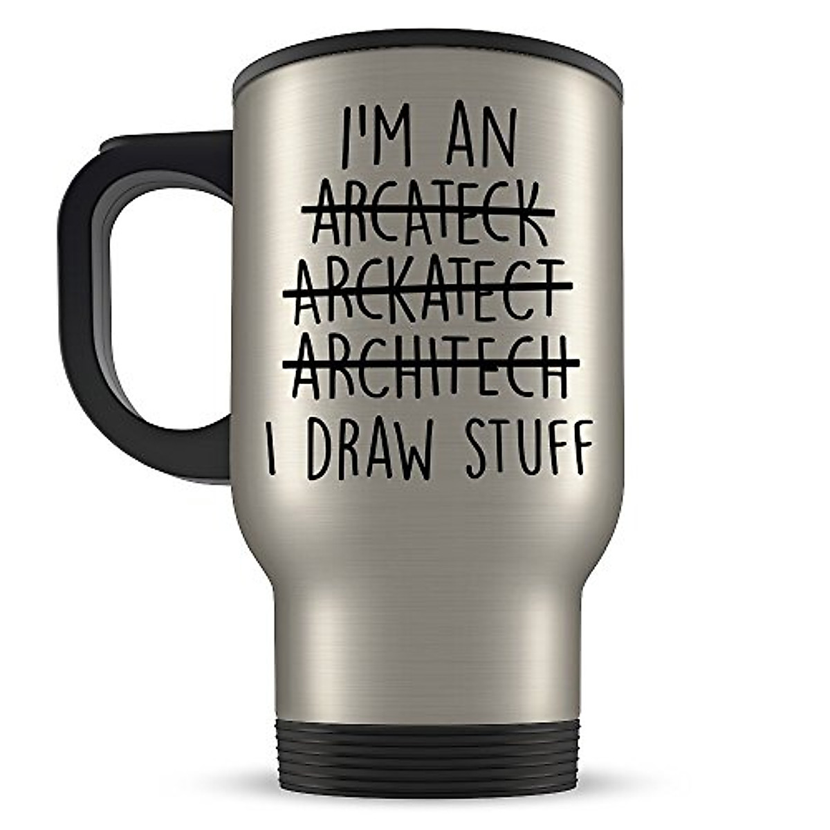 Architect Travel Mug - Funny Architecture Gift for Men and Women - Great for Student Graduation or Profession - Best Architectural Studies Gag Coffee Cup Idea