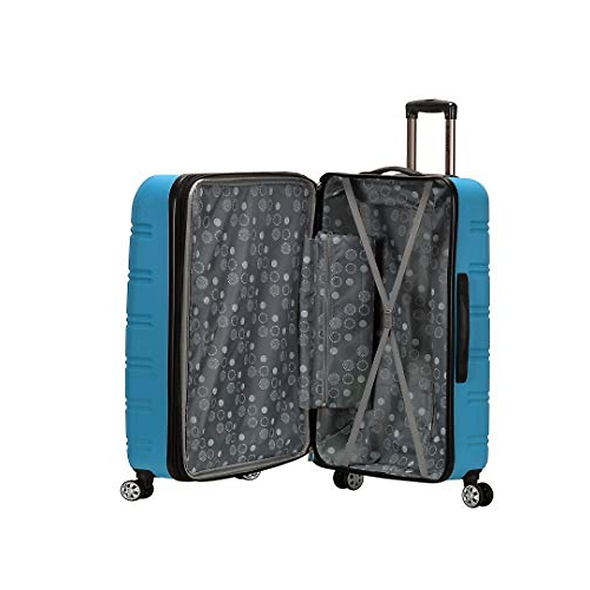 Rockland Melbourne Hardside Expandable Spinner Wheel Luggage, Turquoise, 2-Piece Set (20/28)