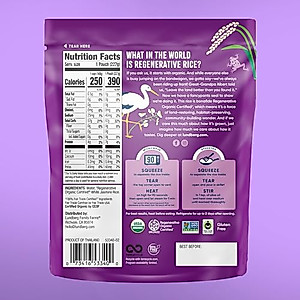 Lundberg Jasmine Rice, Long Grain White Rice - Non-Sticky, Fluffy Aromatic Rice, Sustainably Grown in California, Regenerative Organic Certified, 8 Oz