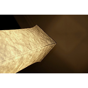 LEONC Design 52'' LED Floor Lamp & 2 Light Bulbs，Contemporary Roman Columns Standing Floor Lamps for Living Room Bedroom Warm Atmosphere(Tyvek Dupont 10 x 10 x 52 inch)