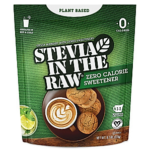 Stevia In The Raw Bakers Bag, Plant Based Zero Calorie Sweetener, No Added Flavors or erythritol, Sugar-free Sugar Substitute for Baking, Suitable For Diabetics, Vegan, Gluten-Free, 9.7Oz Bag (Pack of 1)