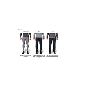 Under Armour Mens Rival Fleece Pants , Pitch Gray Light Heather (012)/Onyx White , Large
