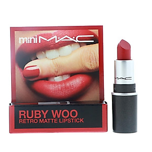 MAC Little Lipstick Color Ruby Woo, Red, Mini (MACS7P004)