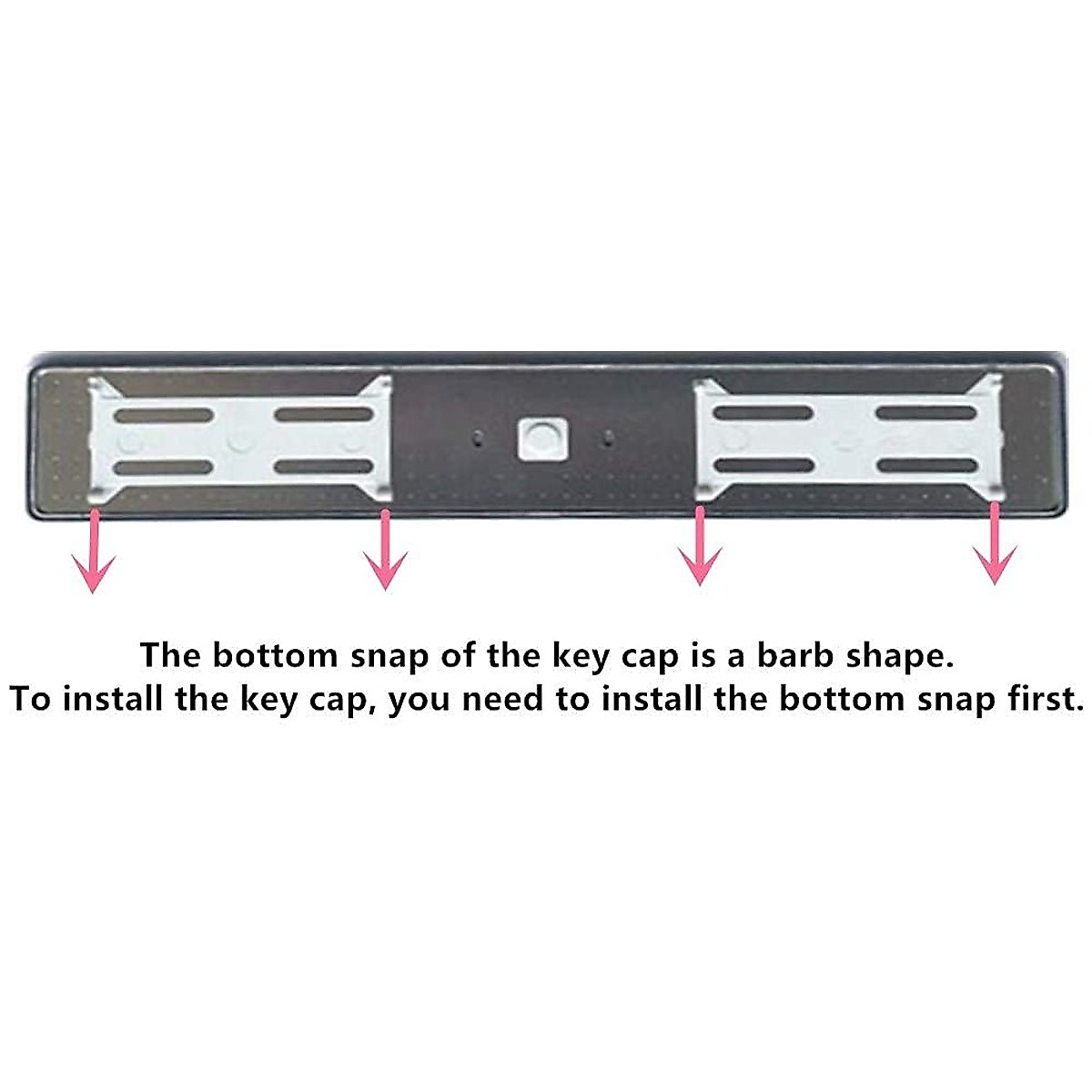 Replacement Spacebar Key Cap and Hinge and Base Gasket for MacBook Pro Retina 13" / 15" Model A1706 A1707 A1708 2016-2017 Year Keyboard Space Bar Key Cap