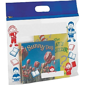12 Extra Large Thick Plastic Press and Seal Storage Bags, Great for Individual Use in a Classroom