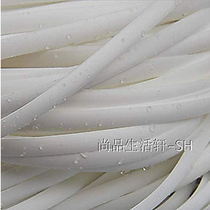 CoolsomeJies 230FT White Wicker Repair Kit Gradient Flat Synthetic Rattan Weaving Material Plastic Rattan for Knit and Repair Chair Table,Storage Basket