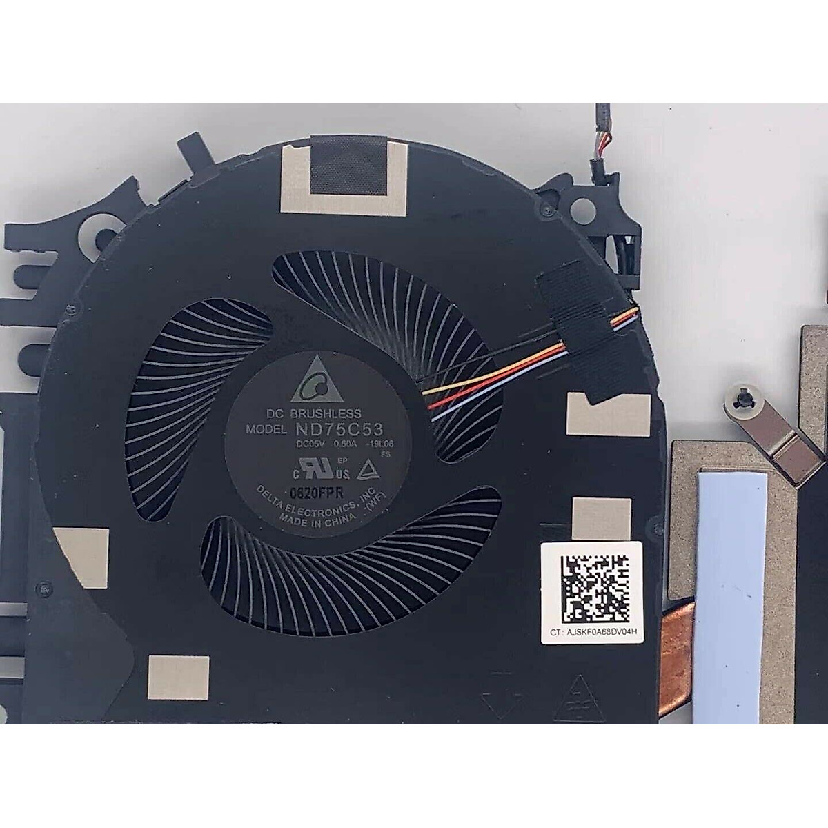 HK-Part Fan for HP ZBook Fury 15 G7 15.6" Dual Cooling Fan with Heatsink P/N M17046-001