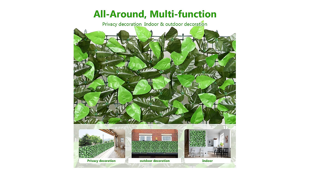 Eden's Decor Artificial Ivy Privacy Fence Screen