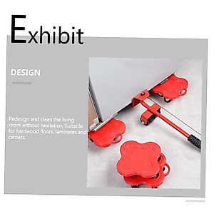 CLISPEED 1 Set Moving Tools Furniture Sliders Moving Pry Bar Furniture Lifters for Heavy Furniture Chair Sliders Moving Home Artifact Mutitool Moving Device Aluminum Alloy Pulley Lifting