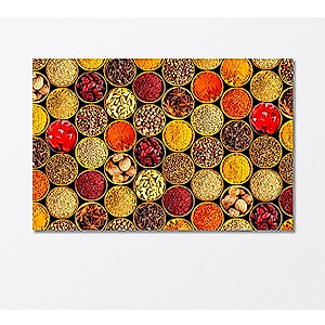 Various Spices Canvas Print 1 Panel / 36x24 inches