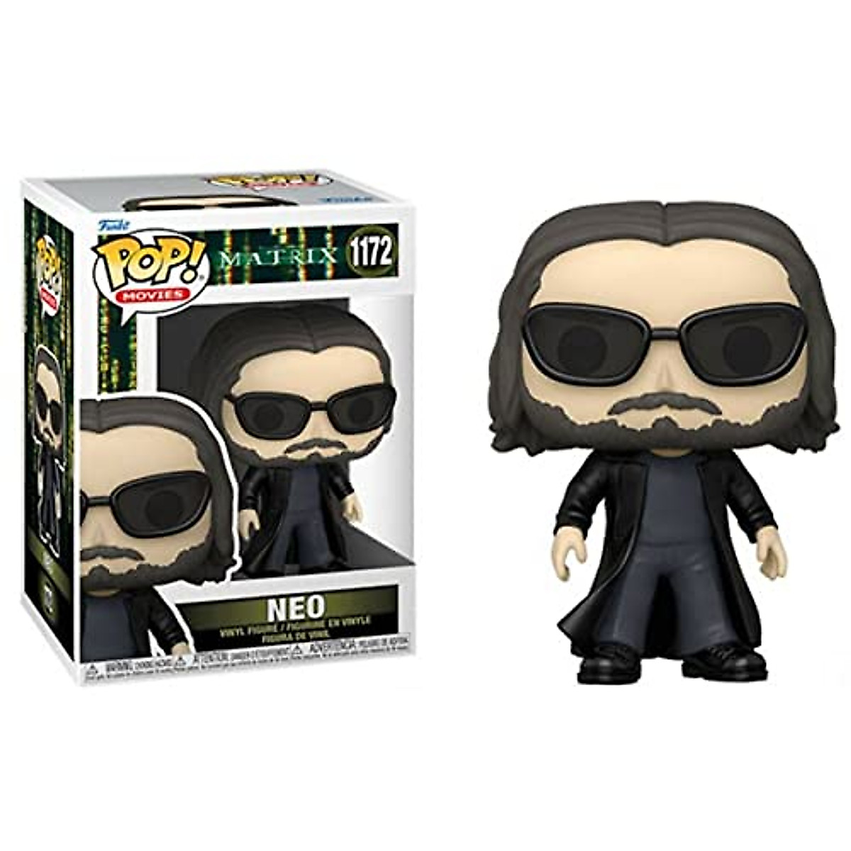 Funko The Matrix Resurrections - Neo Pop! Vinyl Figure (Bundled with Compatible Pop Box Protector Case)
