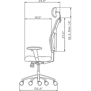 Lorell High Back Executive Chair