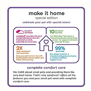 carefresh Dust-Free Sea Glass Natural Paper Small Pet Bedding with Odor Control, 23 L