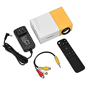 Limouyin YG300 Mini Video Projector,4 : 3 LED HDMI Full HD Outdoor Movie Projector,USB Portable Home Theater Video Projector for,Gift for Christmas,Kids Projector