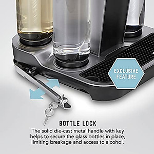 Bartesian Professional Cocktail Machine, 5 Premium Glass Bottles, 55306
