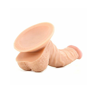 Beginner 5" Flexible Bendable Realistic G-spot Anal Cock Dildo Dong Suction Cup