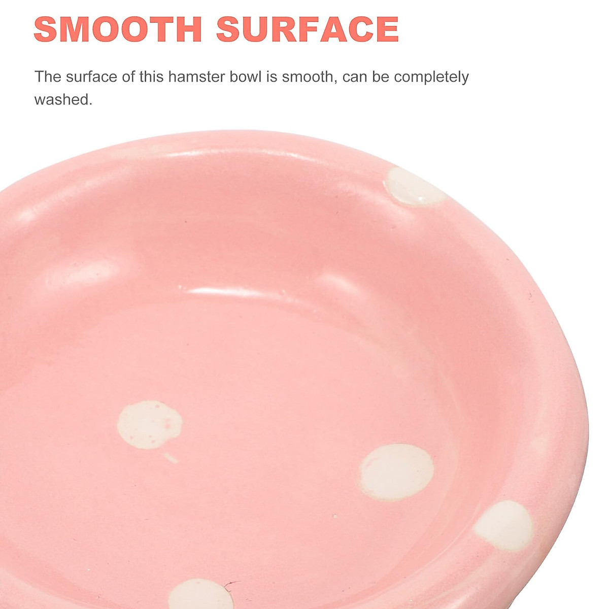 Beaupretty Hamster Food Bowl Mini Mushroom Shaped Water Bowl Guinea Pig Ceramic Small Animal Feeding Dish for Dwarf Hamster Gerbil Ferret Hedgehog Chinchilla Pink