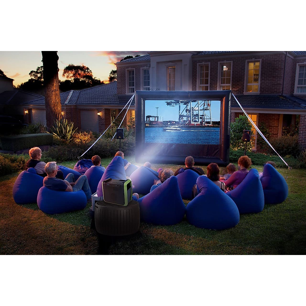 RCA - RPJ060 Portable Projector Home Theater Entertainment System, Long Lasting Battery - 2.5 Hours per Charge - Outdoor, Rechargeable, Speakers - Enjoy Without Any Cable on The go - Phone/Stick/PC