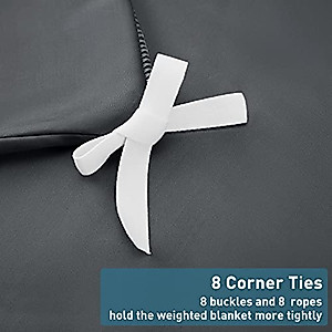 Weighted Idea Duvet Cover for Weighted Blanket 60'x80'' Queen Size (Comfortable and Breathable Fabric, Dark Grey)