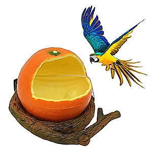 MagiDeal Bird Cage Feeder Parrot Feeding Box Bird Food Feeding Bowl Pet Water Bowl Pet Cage Food Container for Parakeet Budgie Small Animals