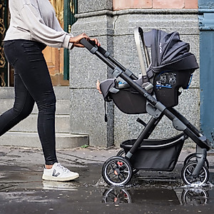 Diono Excurze Baby, Infant, Toddler Stroller, Perfect City Travel System Stroller and Car Seat Compatible, Adaptors Included Compact Fold, Narrow Ride, XL Storage Basket, Blue Turquoise